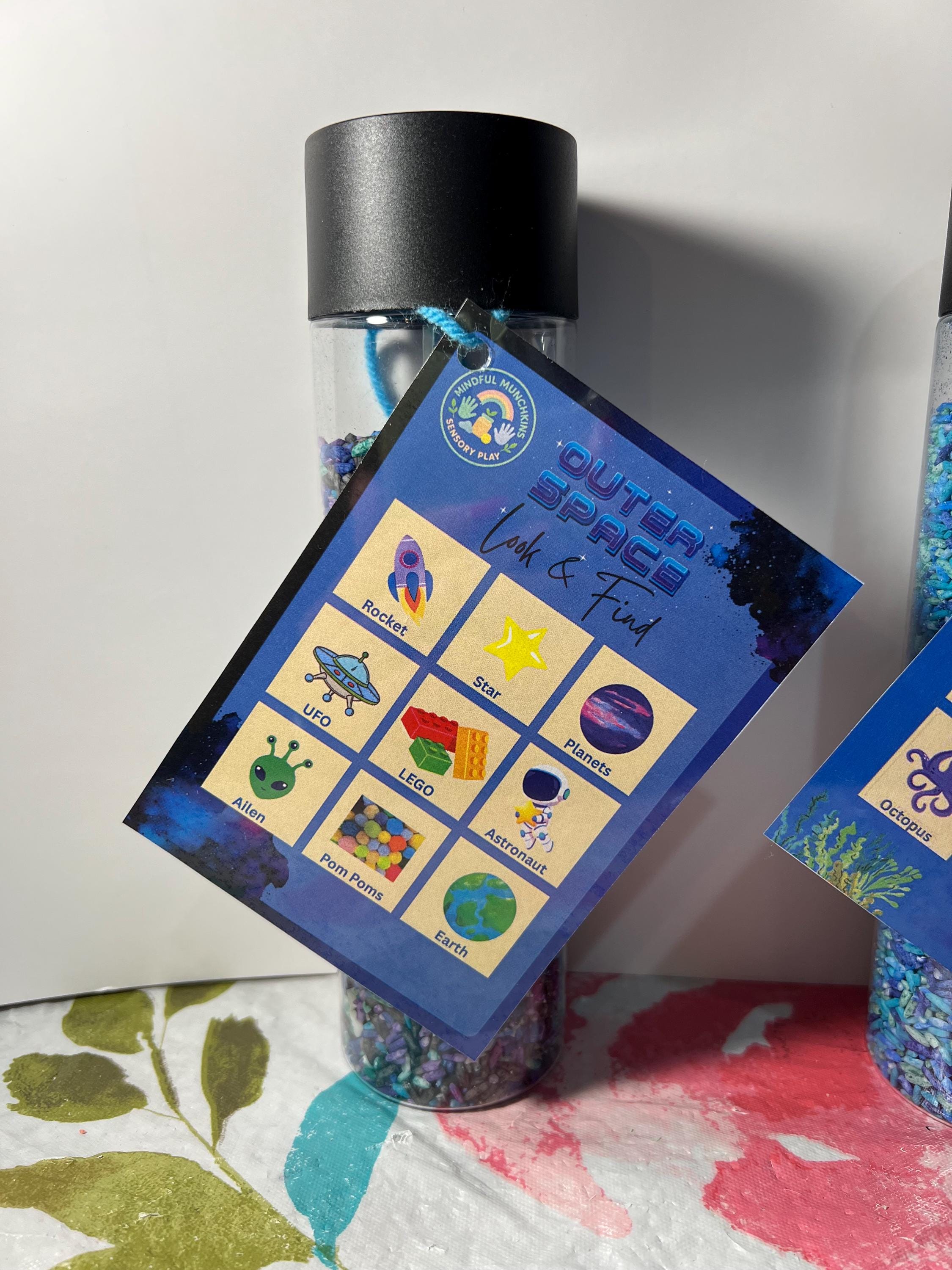 Look & Find Jar, “I Spy” Inspired Bottles. Sensory Jars, Travel ...