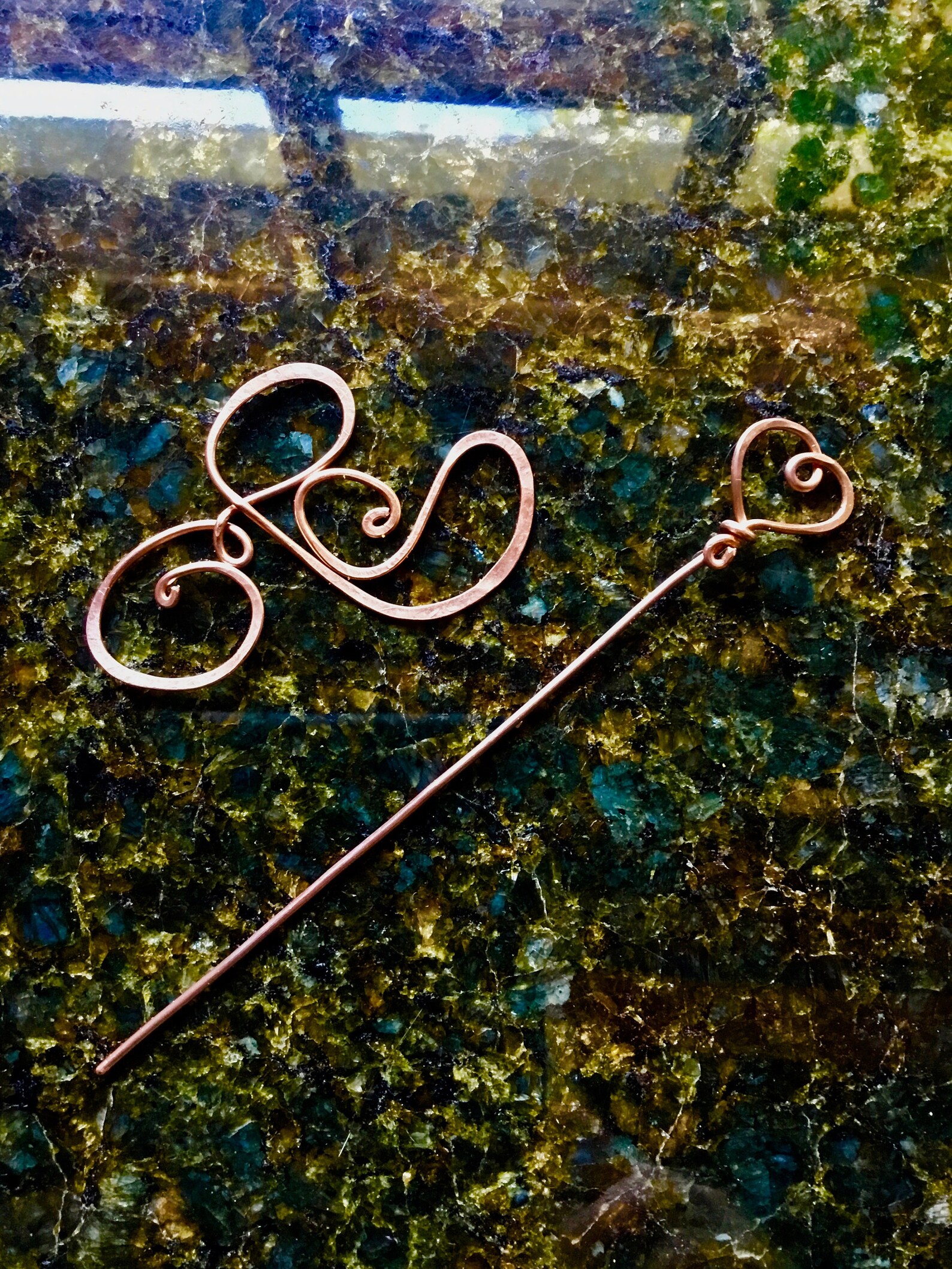Copper Hair Pin - Etsy