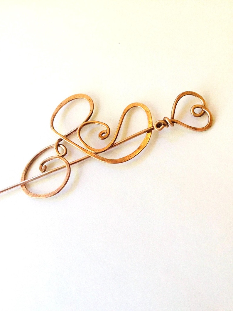 Copper Hair Pin - Etsy