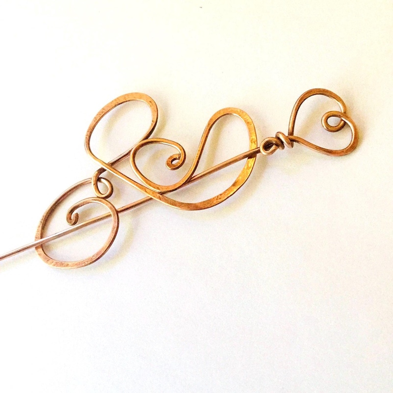 Copper Hair Pin - Etsy