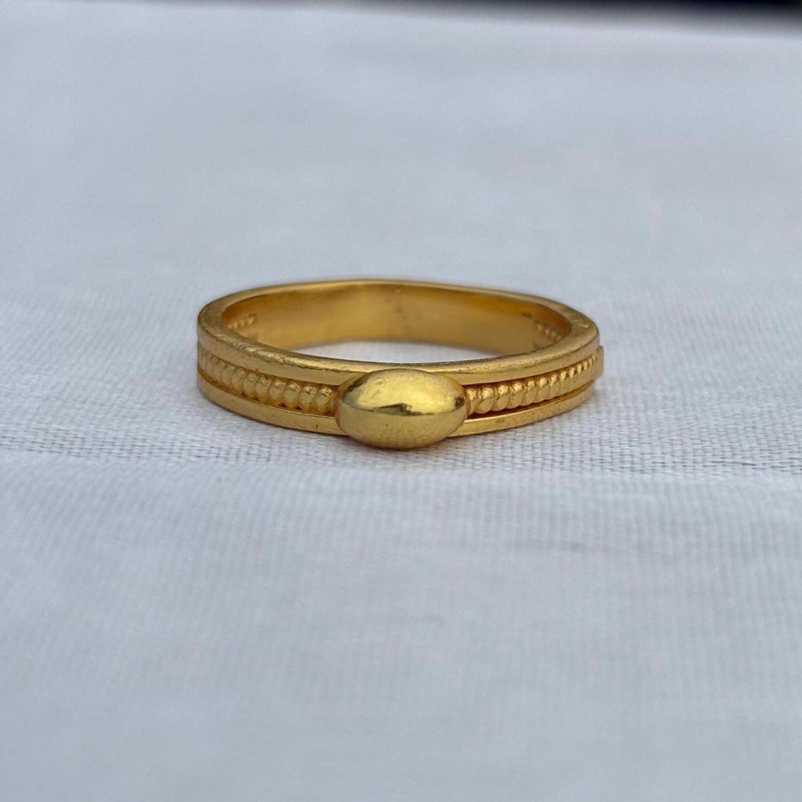 Spoon Bump Ring, Bump Ring, Silver Plating Sphere Ring With Decorative ...