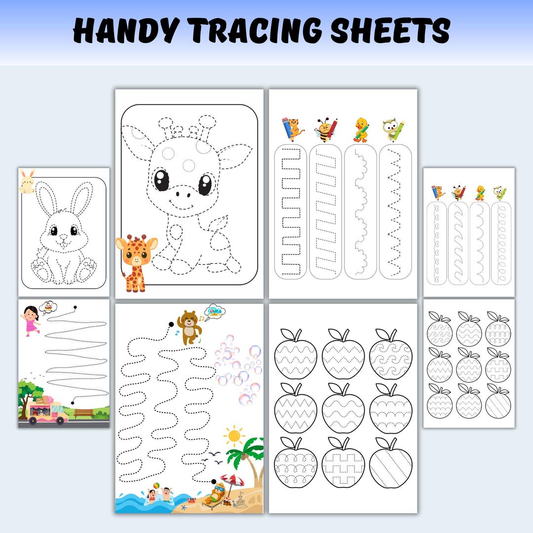 Hojas de trabajo para practicar dibujo y trazo para preescolar ...