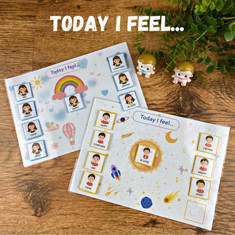 Feelings Chart for Kids Printable, Today I Feel Emotions Worksheet ...