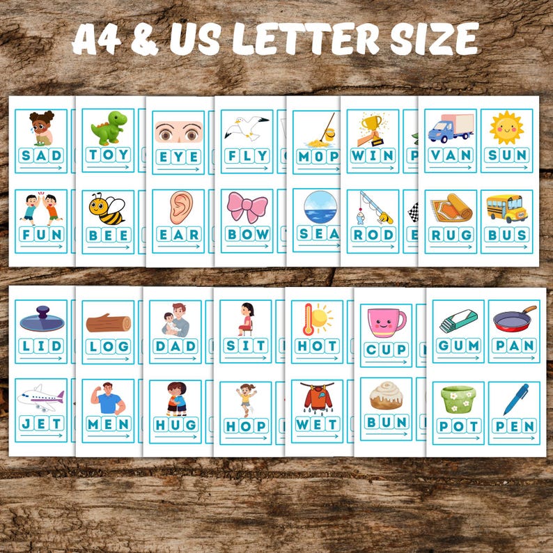 CVC Word Flashcards | 80 Phonics Reading Cards | Learn to Read ...