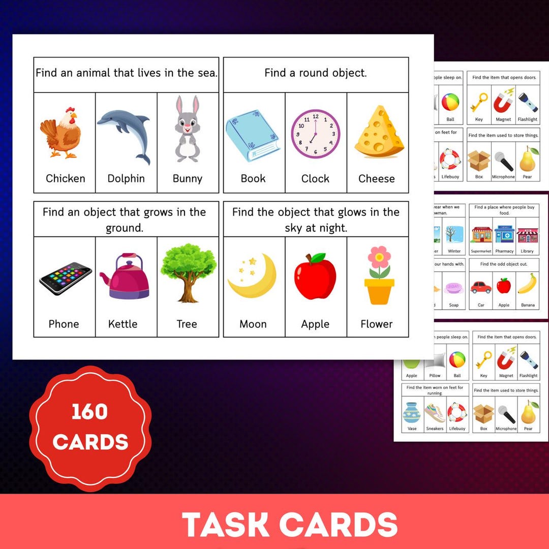 Phonics Cards Printable, Printable Learning Cards, Object Recognition ...