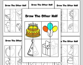 Kids Digital Coloring Book, Visual Perception Worksheets, Drawing ...