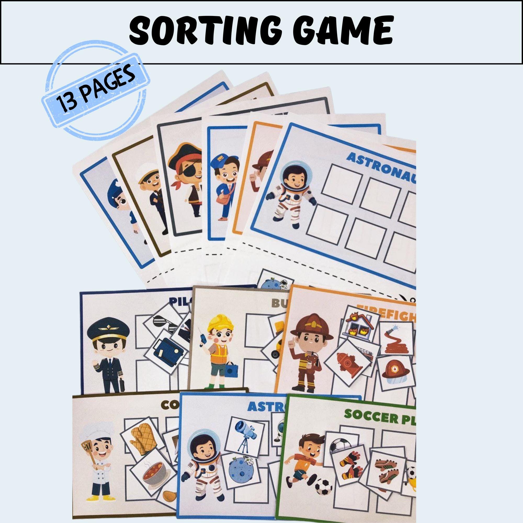 Professions Matching Game: Montessori Sorting Cards (PDF) - Etsy UK