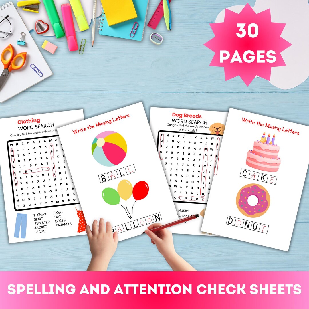 Phonics & Word Search Puzzle Book: Fun English Learning Games (PDF ...