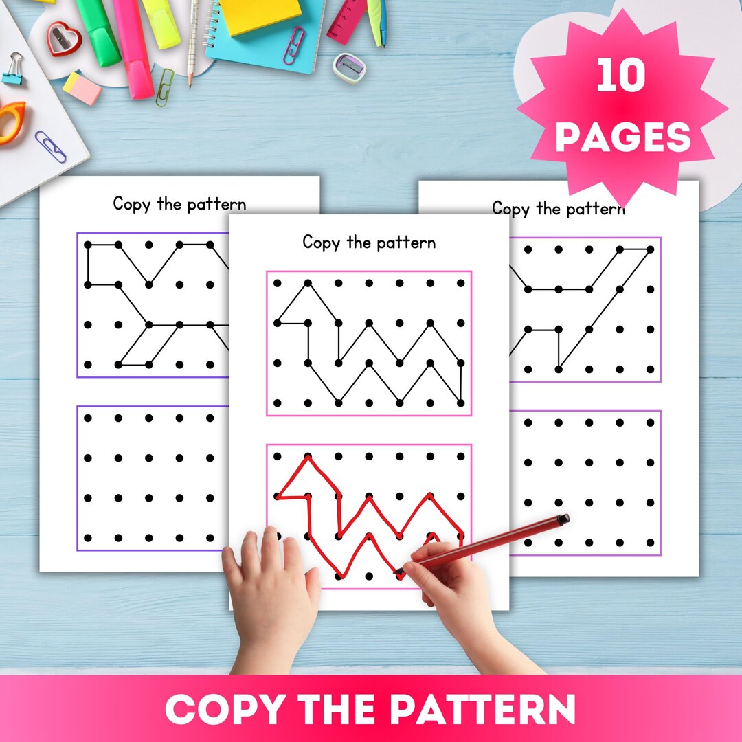 Dot to Dot Printables: Fine Motor Skills Activity (PDF Digital Download ...