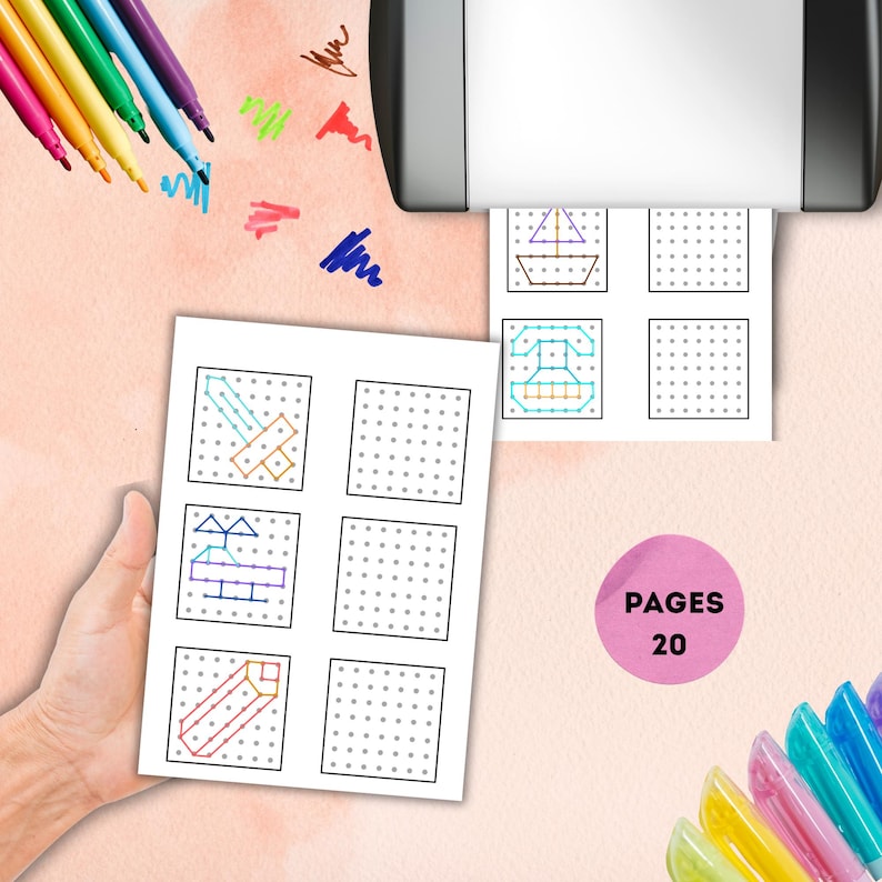 Dot to Dot Activity Book: Fine Motor Skills, Visual Perception (PDF ...