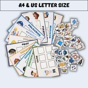 Professions Matching Game: Montessori Sorting Cards (PDF) - Etsy UK