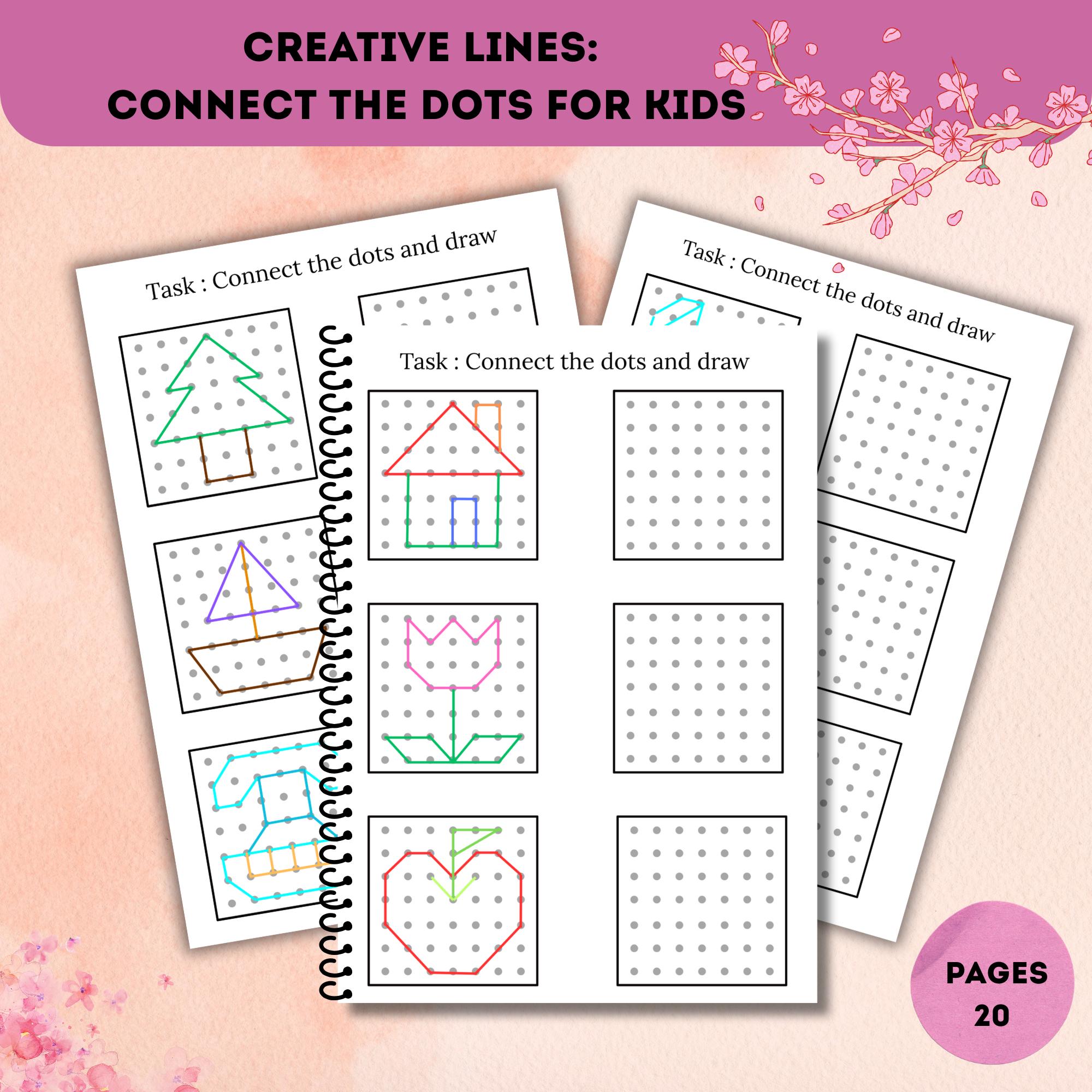 Dot to Dot Activity Book: Fine Motor Skills, Visual Perception (PDF ...