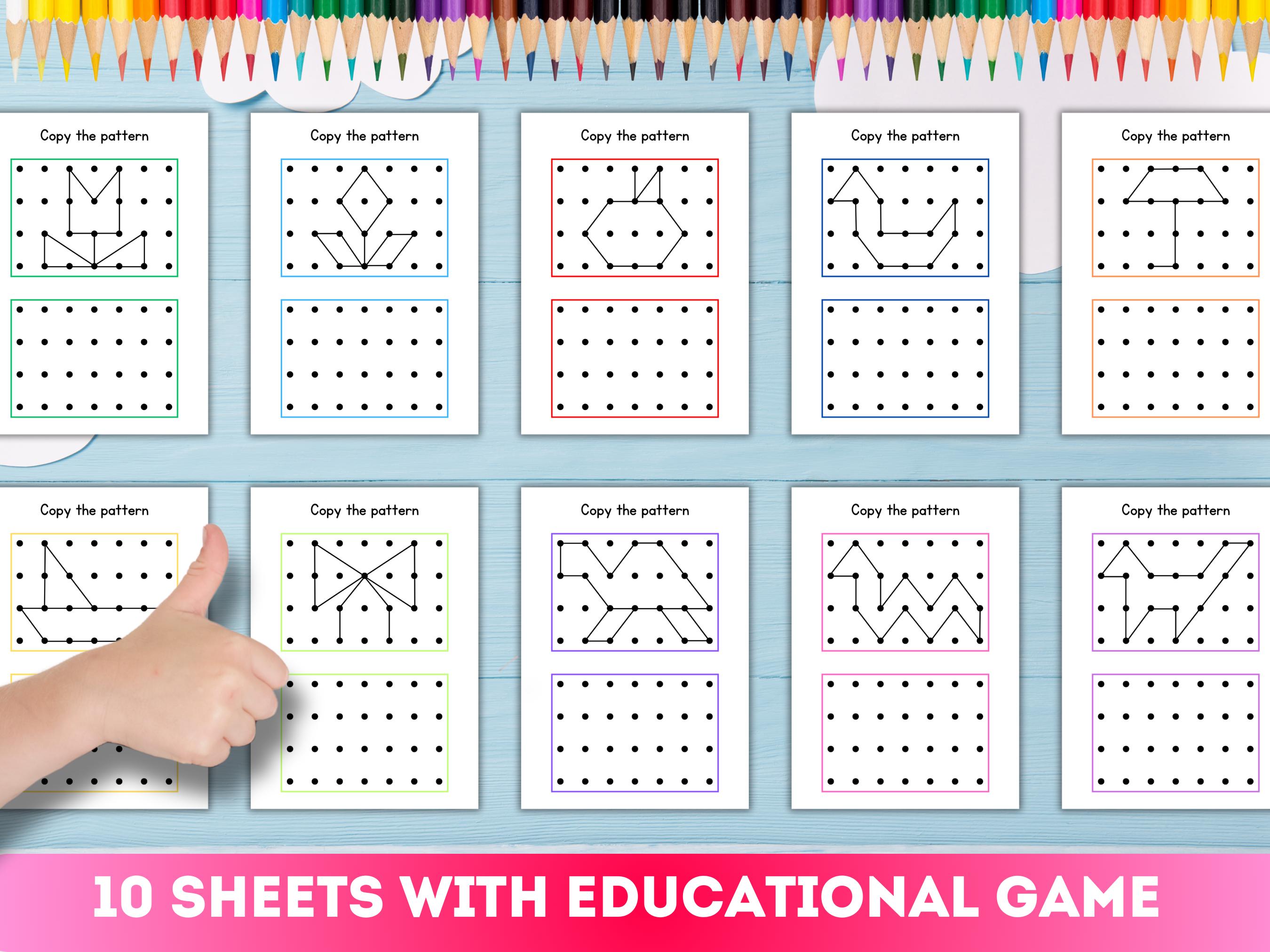 Dot to Dot Printables, Printable Activity for Kids, Fine Motor Skills ...