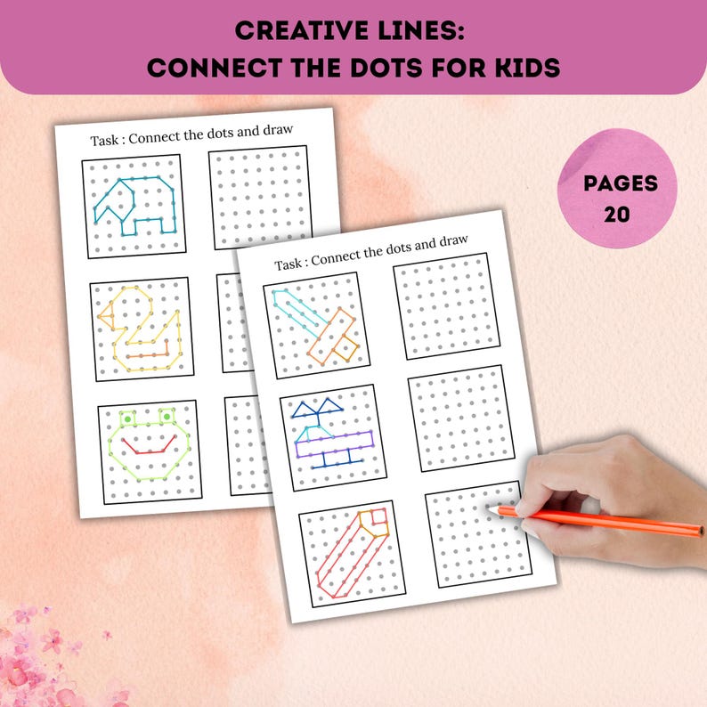 Dot to Dot Activity Book: Fine Motor Skills, Visual Perception (PDF ...