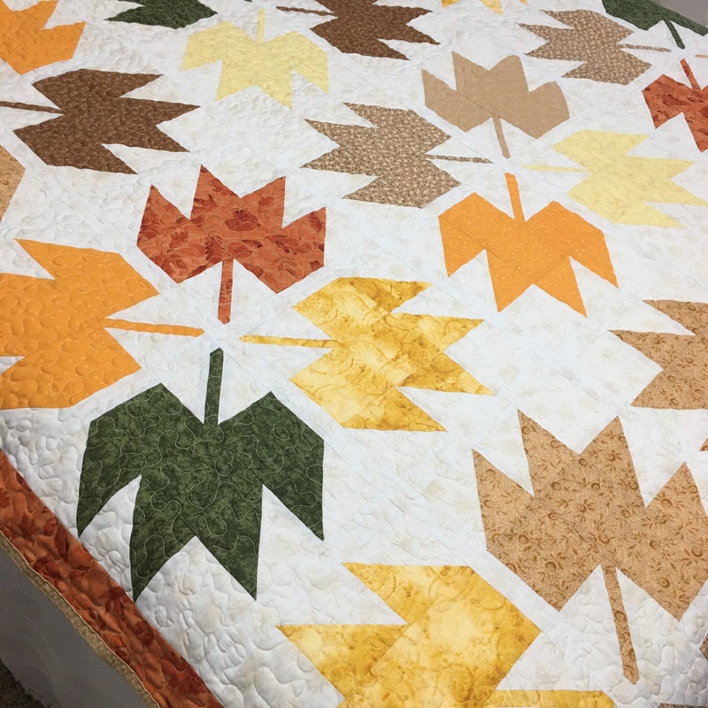 Autumn Leaves Quilt - Etsy