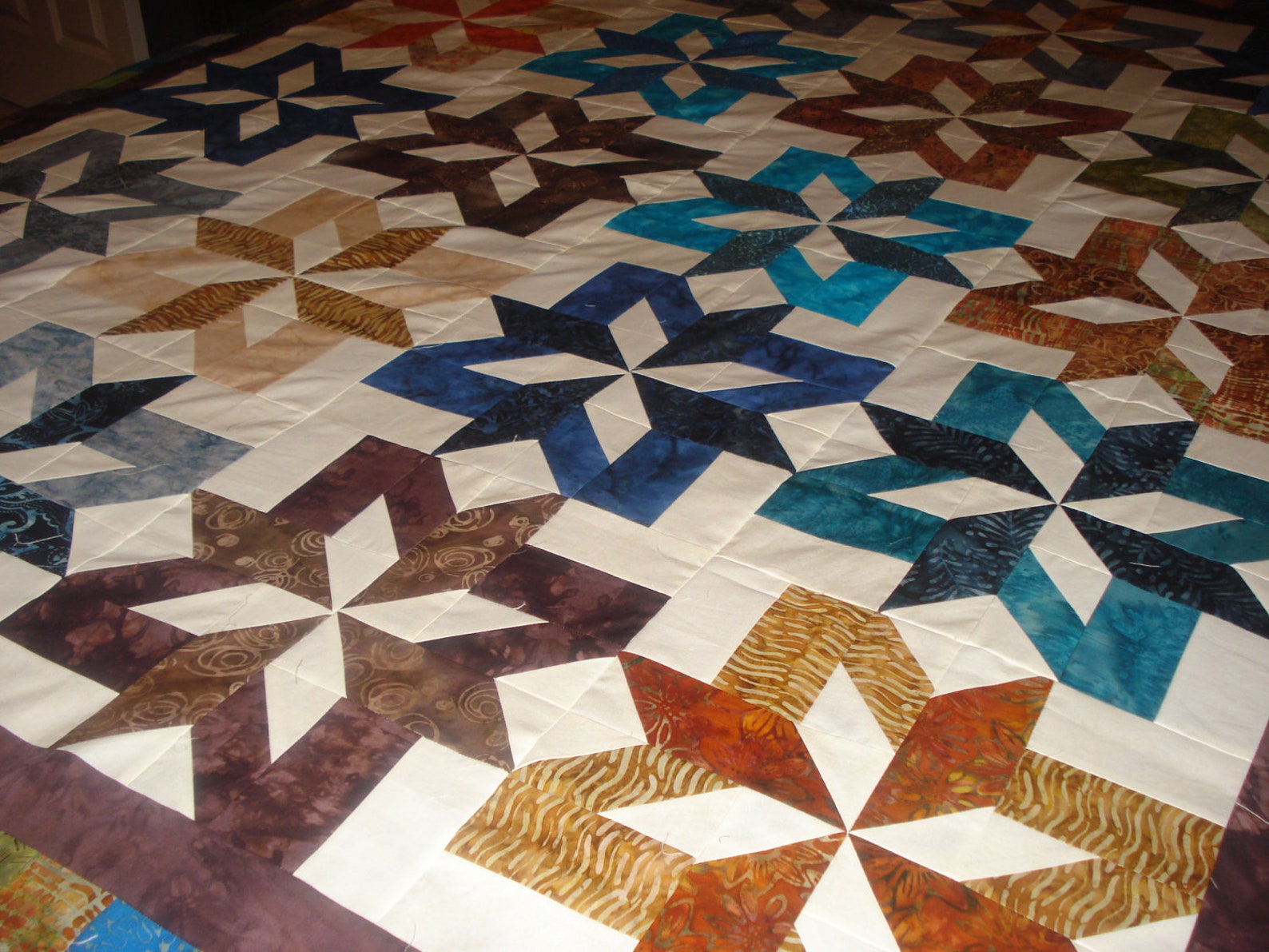 Batik Sea Star Quilt - Etsy