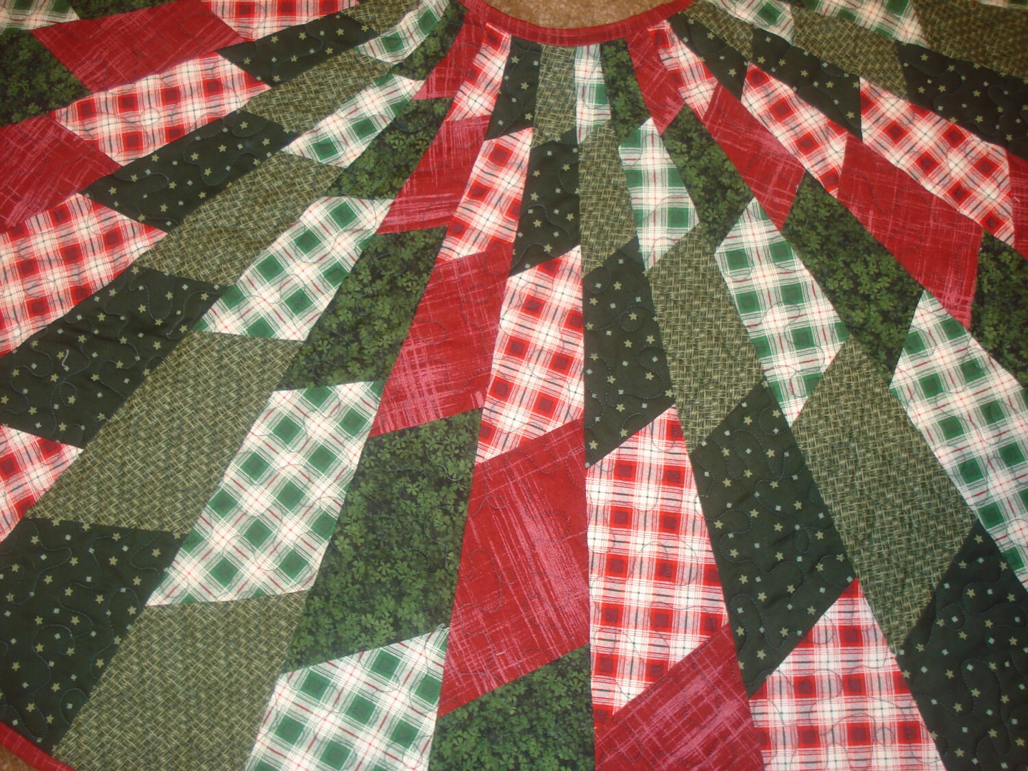 Jazzy Patchwork Christmas Tree Skirt - Etsy