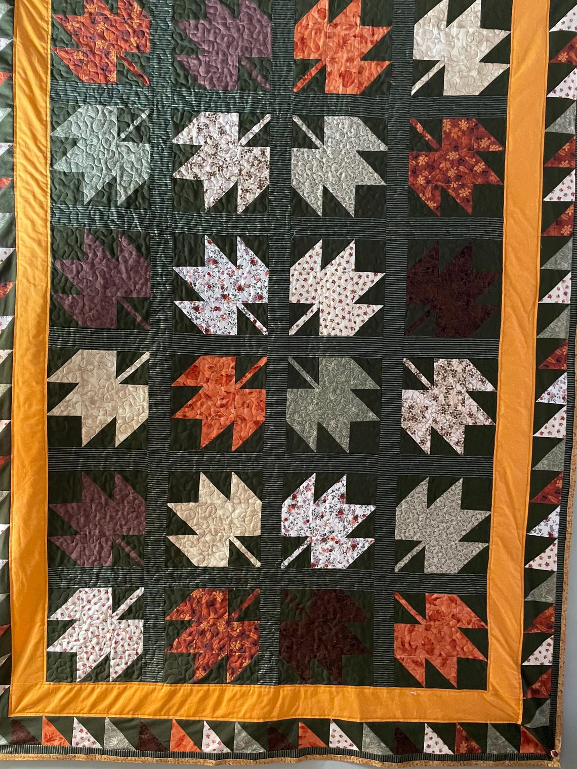 1leaves - Wall Hanging/lap Quilt/table Topper - Etsy