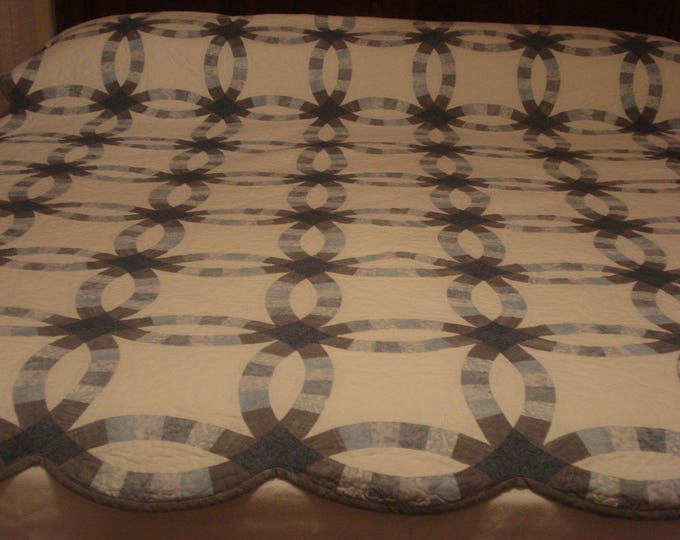 Double Wedding Ring Quilt - Etsy