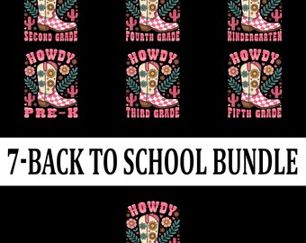 Howdy Fifth Grade Western Boot PNG: Teacher Sublimation Design (digital ...