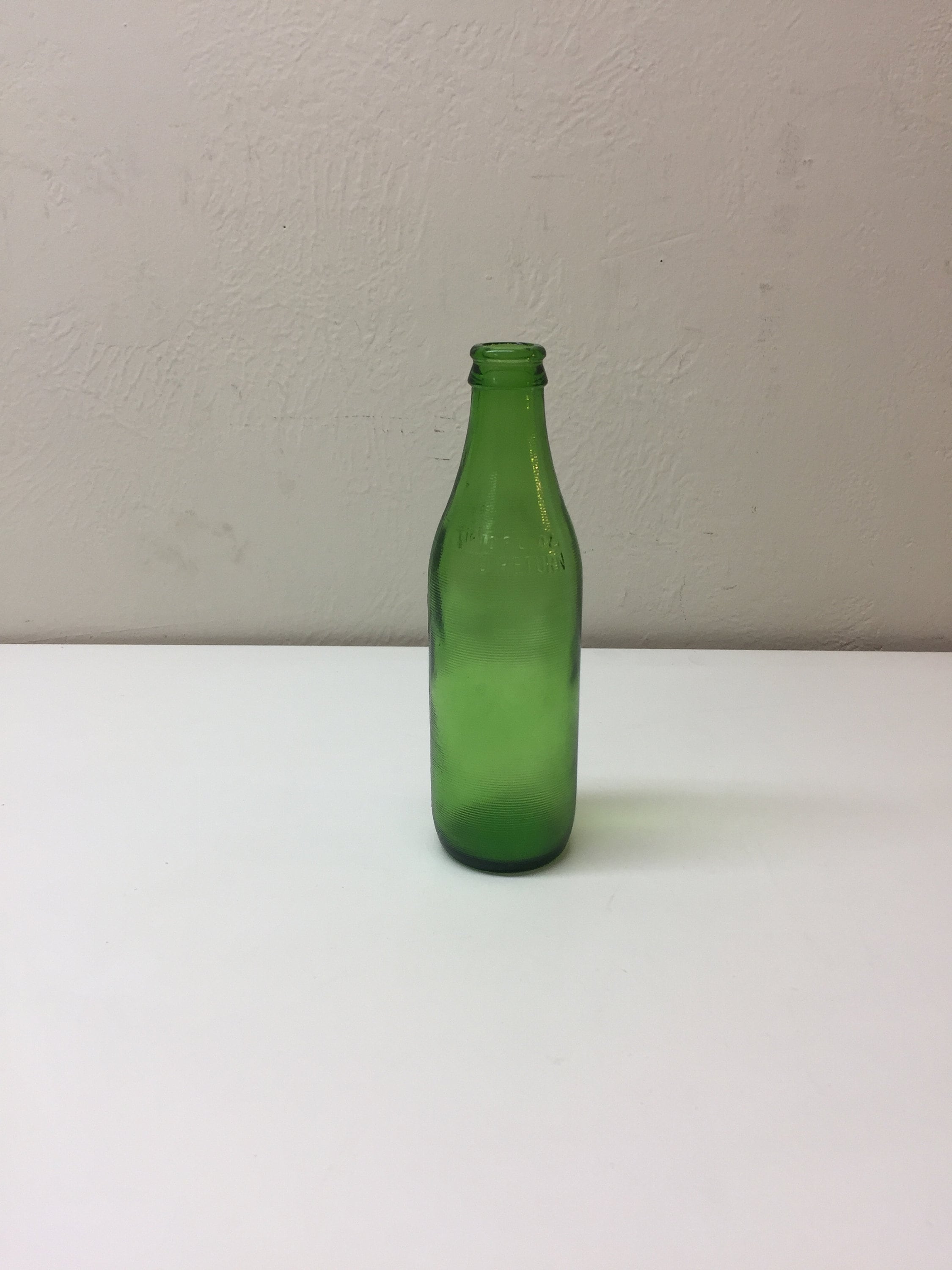 Vintage Green Pop Bottle - Etsy