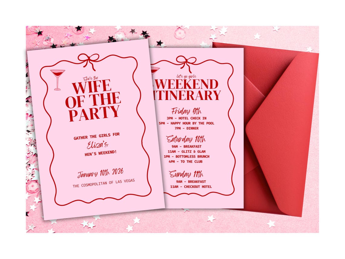 Wife of the Party, Wife of the Party Invitation, Hens Party ...