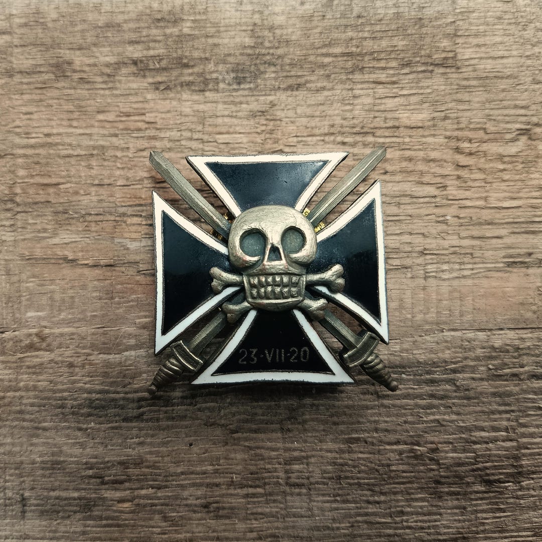 Freikorps Badge With Skull 23.VII.20 Replica - Etsy