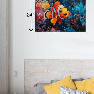 Finding Nemo Clown Fish Oil Painting Style Pop Art Poster – 24x36 ...
