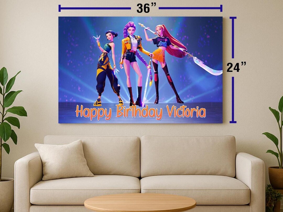 Custom K-pops Demon Idol Hunters Poster – 24x36 Glossy Wall Art Print ...