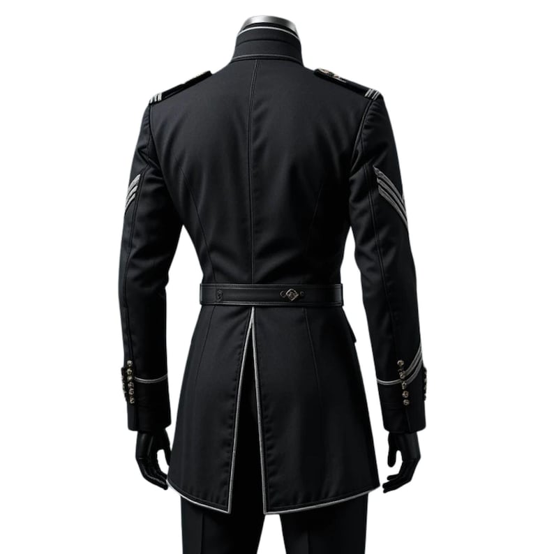 Men’s Gothic Tailcoat Jacket – Steampunk Military Parade Coat - Etsy