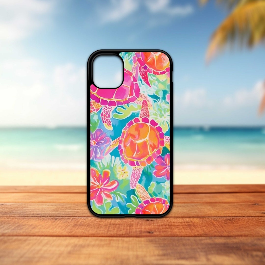 Preppy Turtle iPhone Case - Sea Turtle Phone Case - Ocean Aesthetic ...