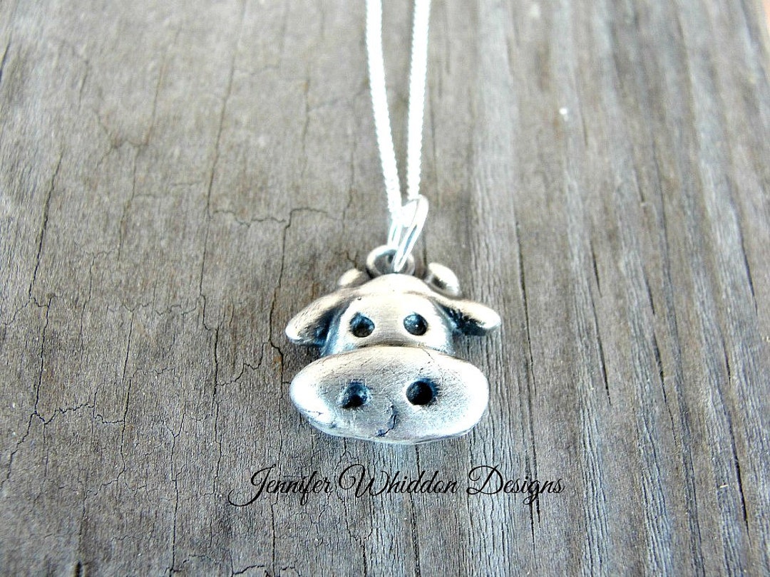 Cow Necklace - Cow Jewelry - Farm Animal Jewelry - Cow Pendant- Animal ...