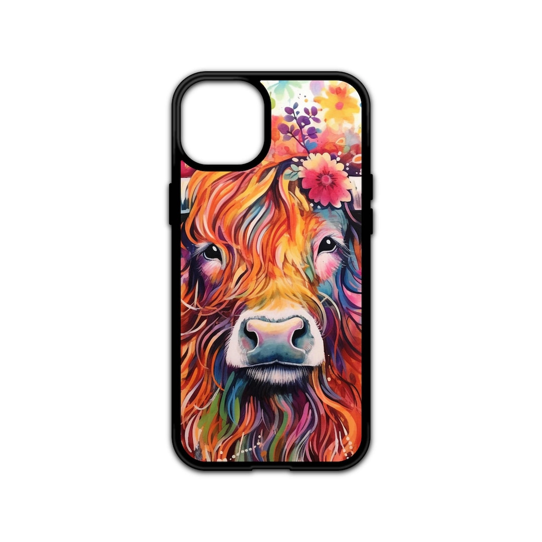 Highland Cow iPhone Case - Cow Phone Case - Country Cow Phone Case ...