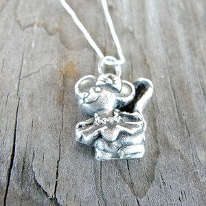 Sterling Silver Mouse Necklace - Mouse Jewelry - Animal Jewelry - Mouse ...