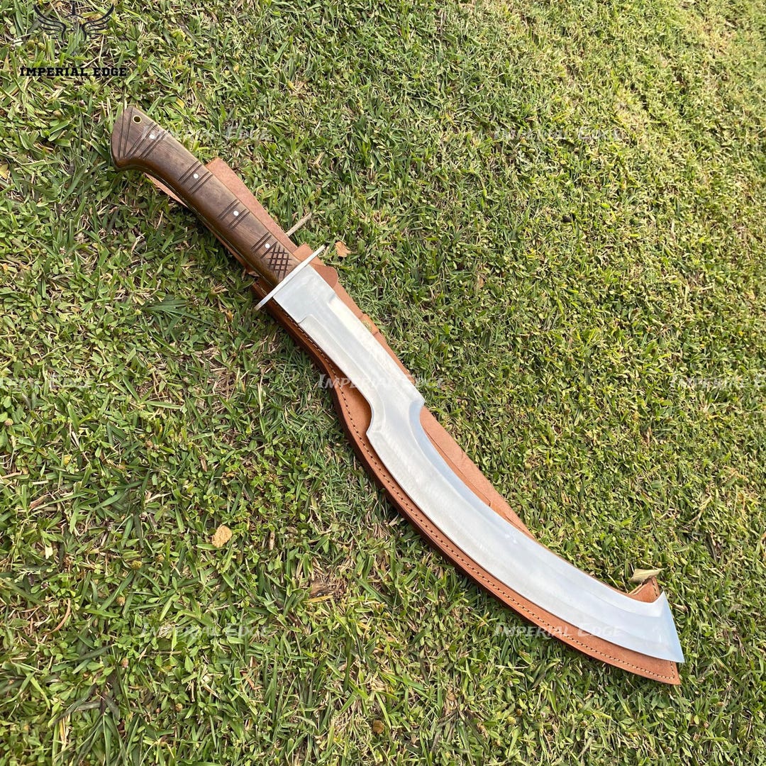 Handmade Egyptian Khopesh Sword - Carbon Steel Curved Blade With ...