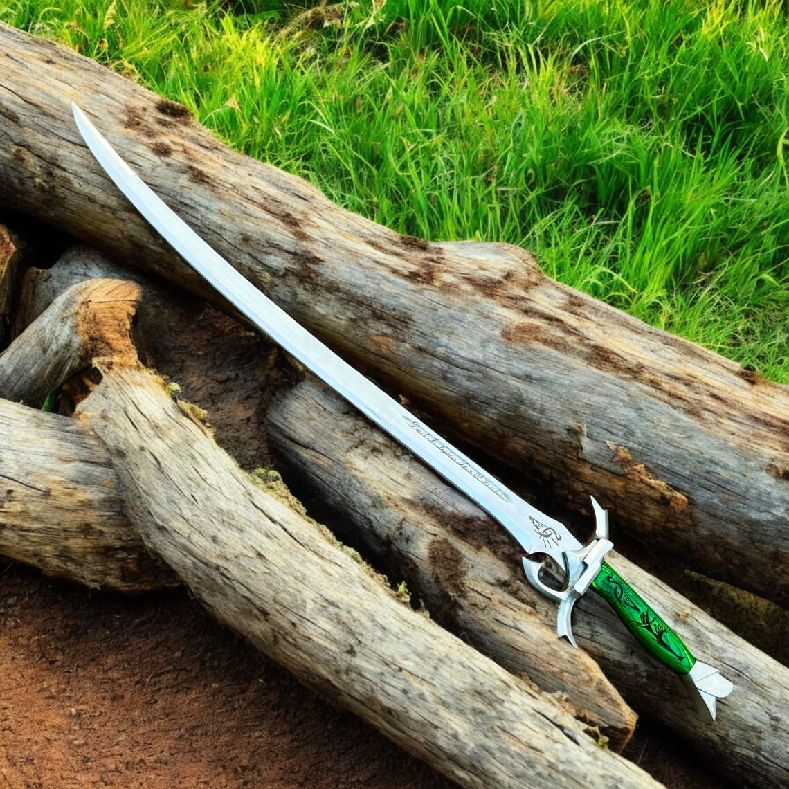 Hand Forged Wheel of Time Sword - High Carbon Steel Viking Buster ...