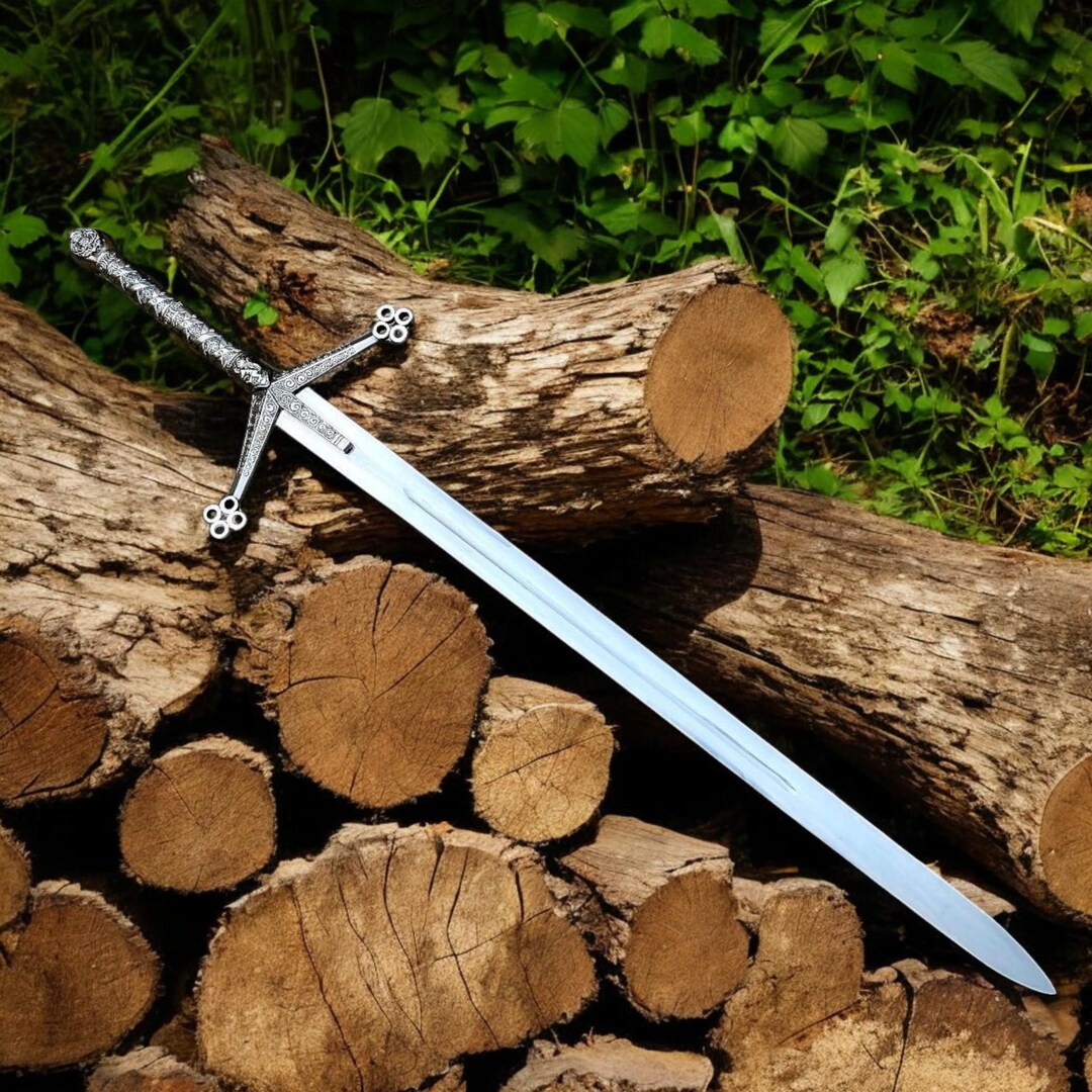 Handmade Scottish Claymore Sword - J2 Steel Highland Replica With ...