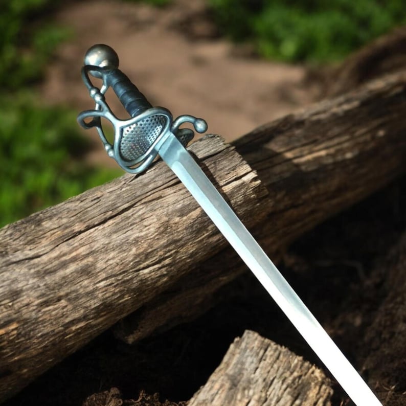Handmade Walloon Sword Replica – Medieval Rapier With Leather Sheath - Etsy