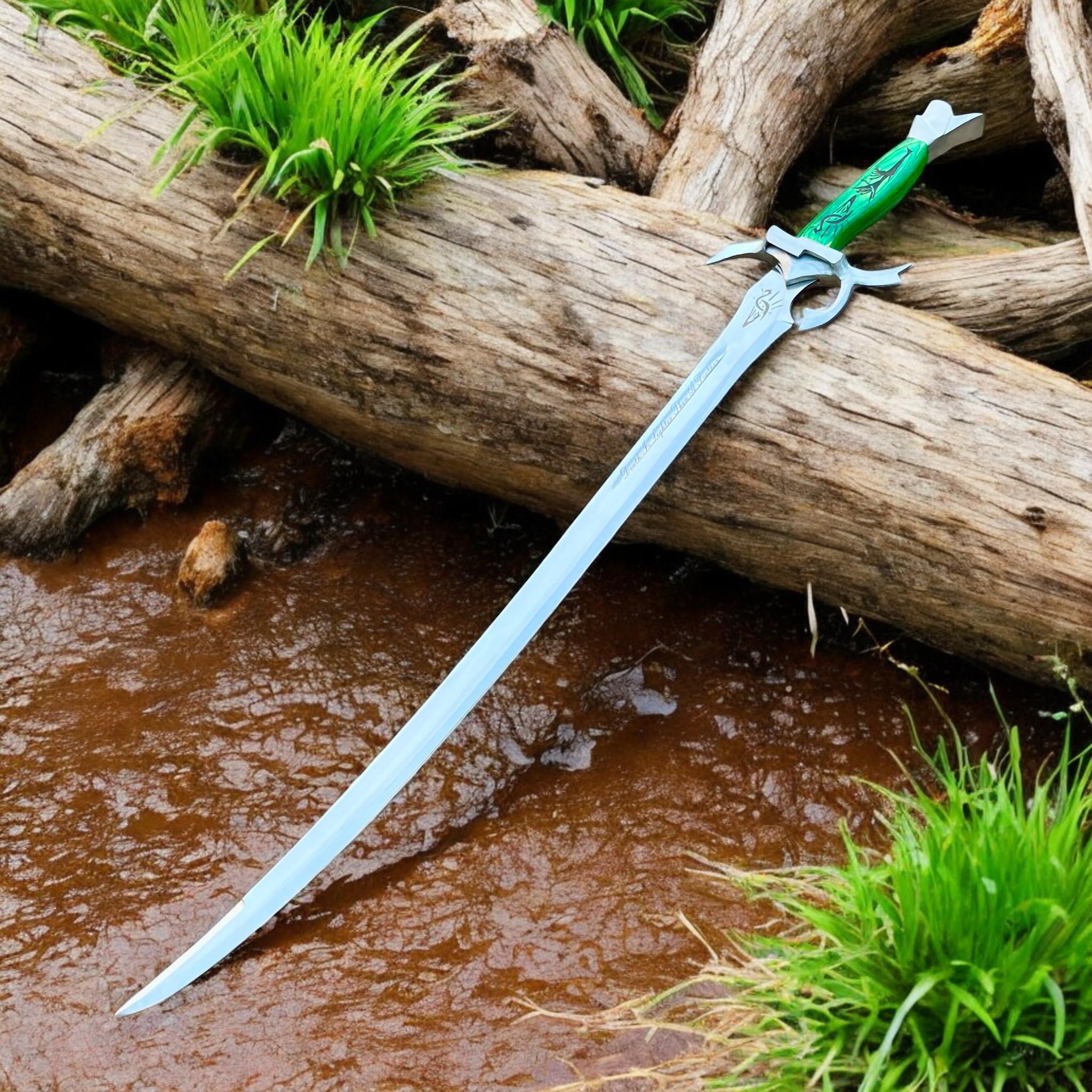 Hand Forged Wheel of Time Sword - High Carbon Steel Viking Buster ...