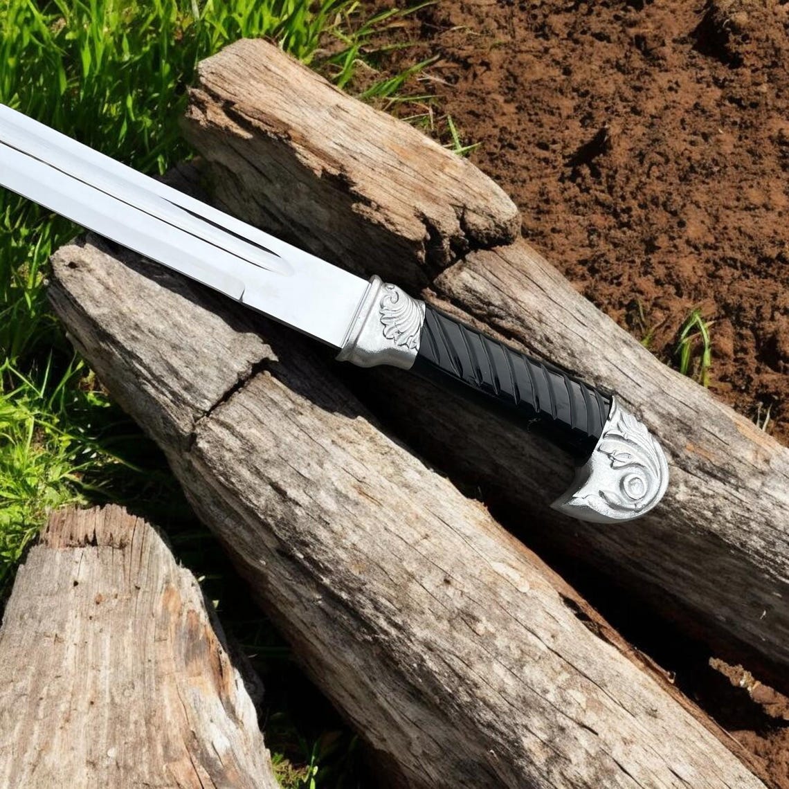 Handmade Russian Cossack Shashka Sword - Stainless Steel Cavalry Saber ...