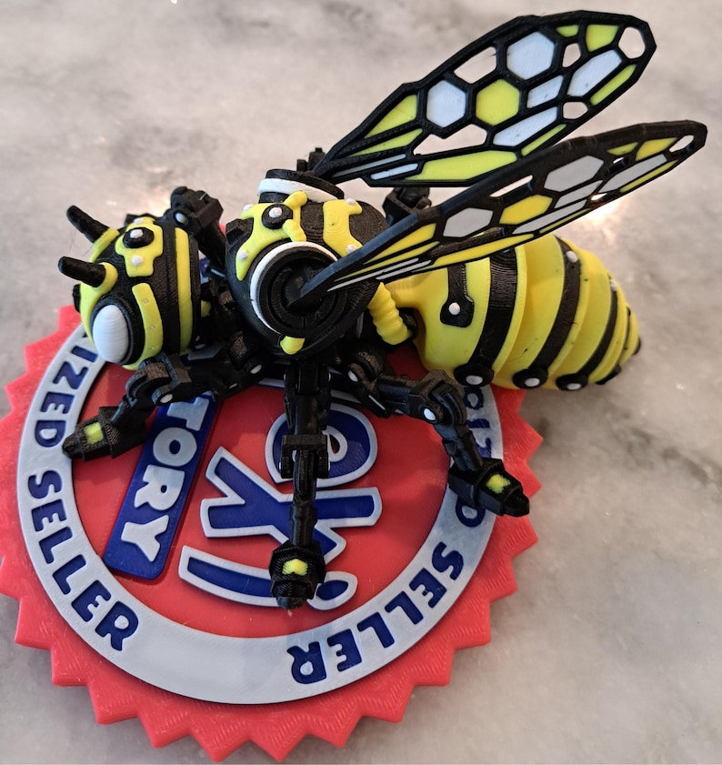 Articulating Cyber Bee Fidget Toy: Flexi Factory 3D Printed - Etsy