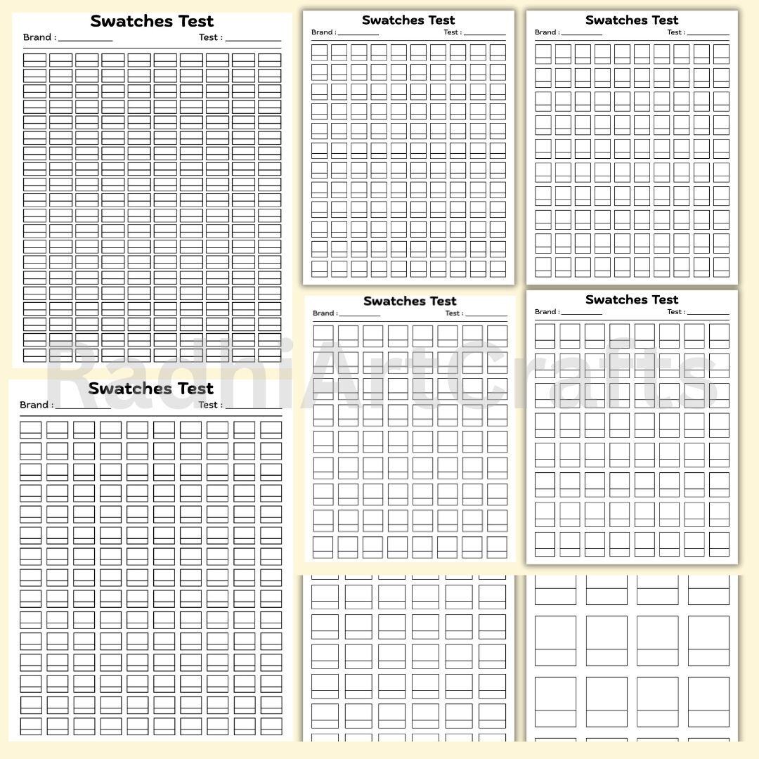 Printable Color Swatch Chart Bundle | Marker, Pencil, Paint Organizer ...