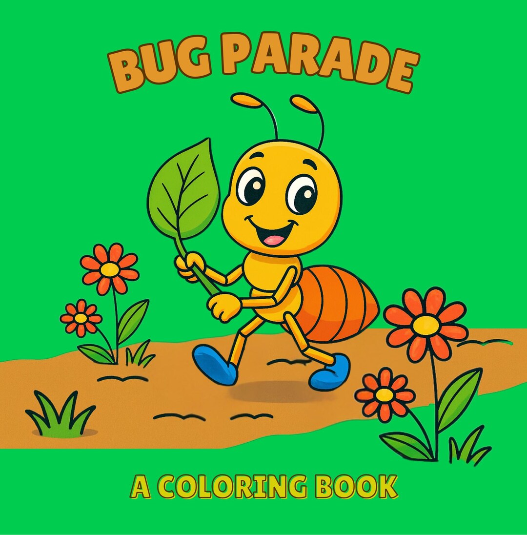 Bug Parade Coloring Book for Kids | Printable Insects, Butterflies ...