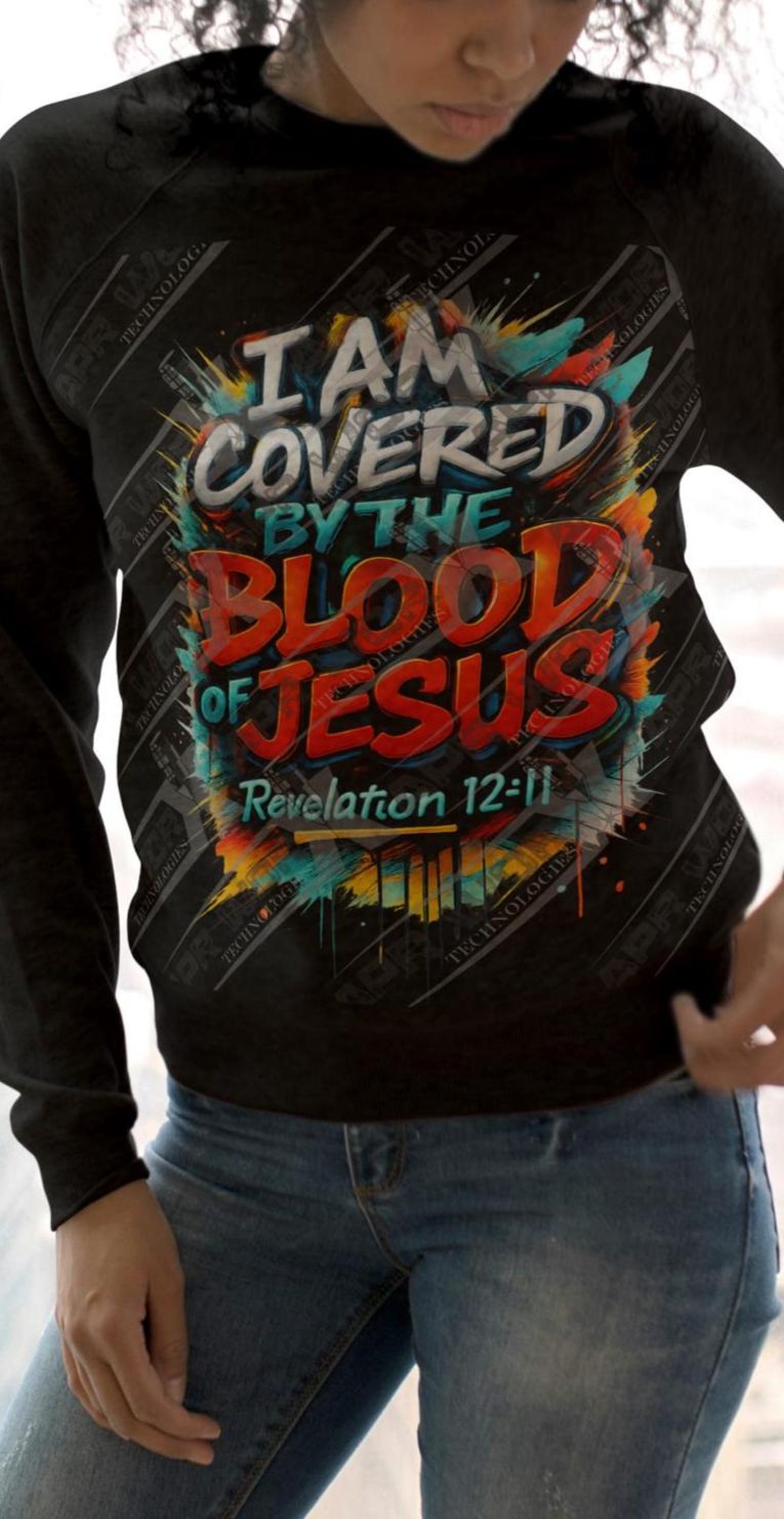 Christian Streetwear Tee: I Am Covered (5 Pack) - Graffiti Faith ...