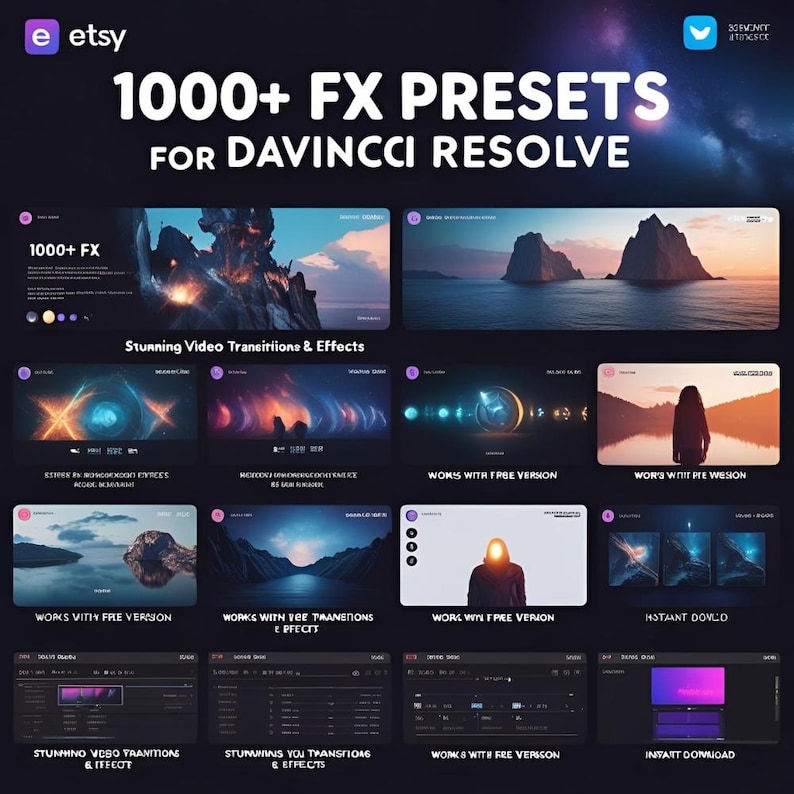 1000+ Ultimate FX Presets Bundle for Davinci Resolve – 1000+ Presets ...
