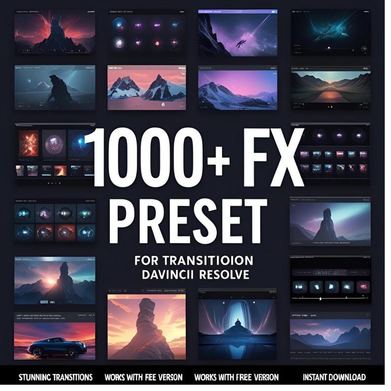 1000+ Ultimate FX Presets Bundle for Davinci Resolve – 1000+ Presets ...