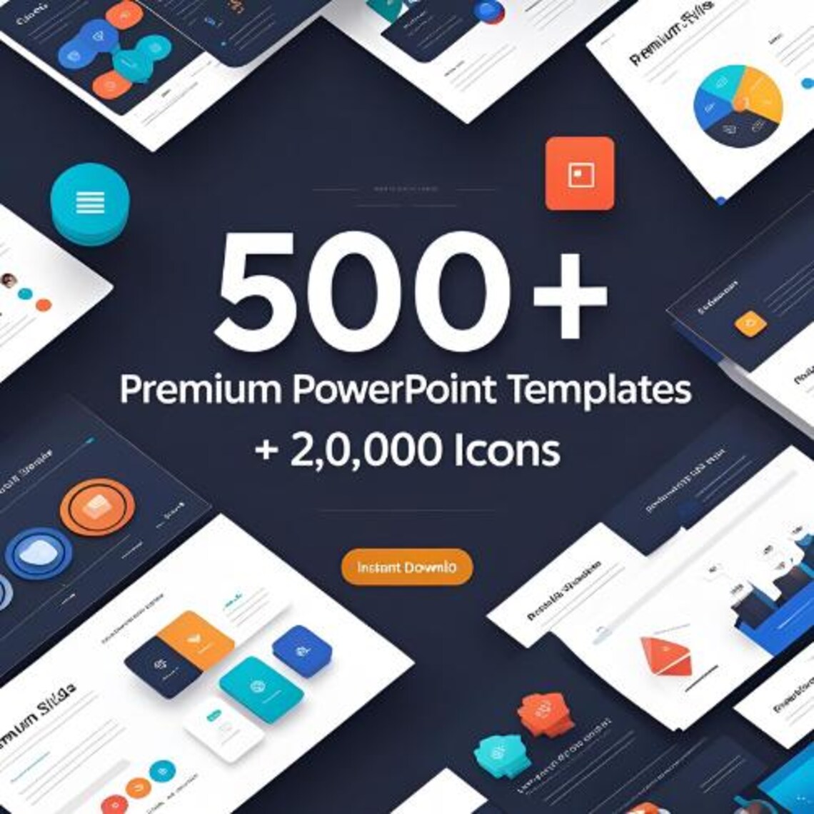 500+ Powerpoint Templates Bundle| 500+ Presentation Slides & Vector ...