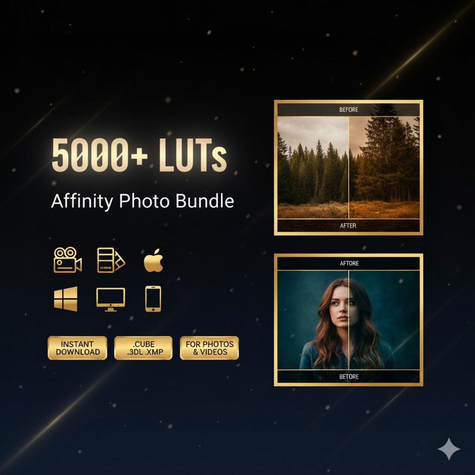 5000+ Professional Luts for Affinity Photo | Ultimate Color Grading ...