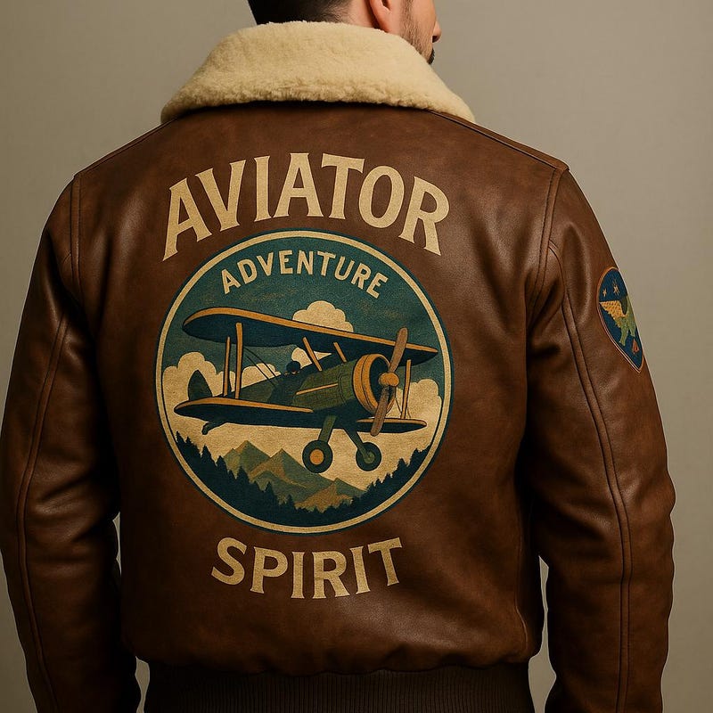 Aviator Patch Jacket - Etsy UK