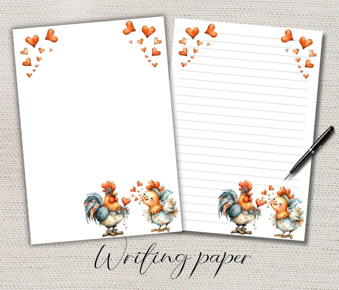 Cute Writing Paper Lined Unlined-a4/a5 Pen Pal Supplies-letter Writing ...